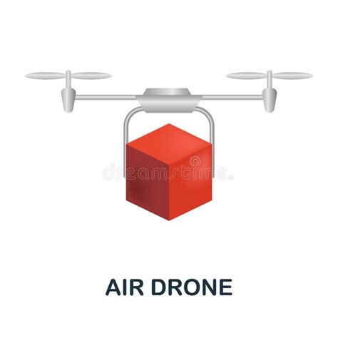 Air Drone Icon 3d Illustration From Artificial Intelligence Collection Stock Vector