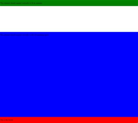 html fill remaining vertical space using only css when elements wrap