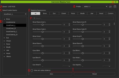 using expression mapping panel after version 1 1