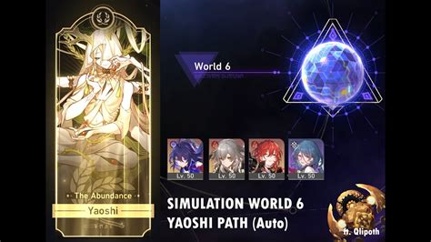 【honkai Star Rail】full Auto World Simulation 6 With Yaoshi Path Ft Qlipoth Youtube