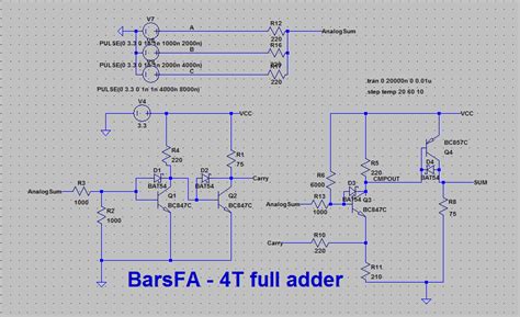 Barsfa 4 Transistor Full Adder Svarichevsky Mikhail