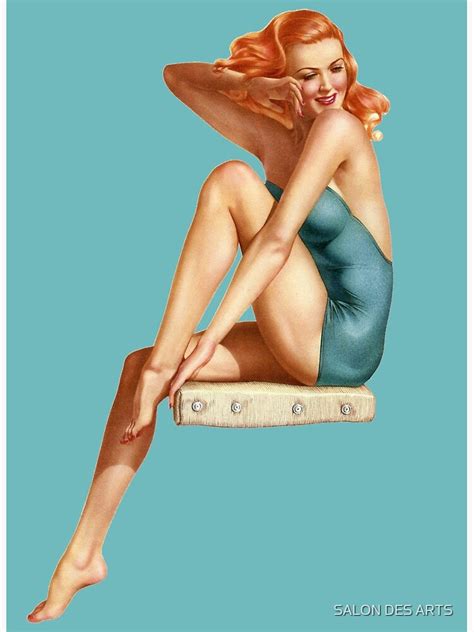 Vintage Pin Up In Swimsuit 1950s Poster For Sale By Psychesansamour