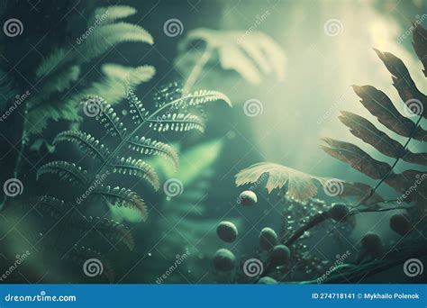 fern plant in fairy forest neural network ai generated 库存例证 插画 包括有