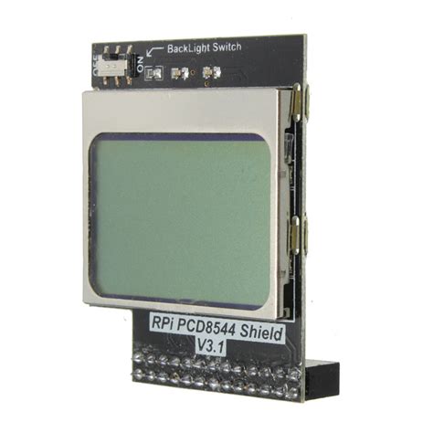 Cpu Memory Mini Lcd Screen With Backlight Rpi 84 X 48 Pcd8544 Shield