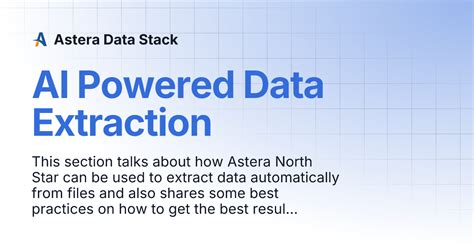 Ai Powered Data Extraction Astera Data Stack