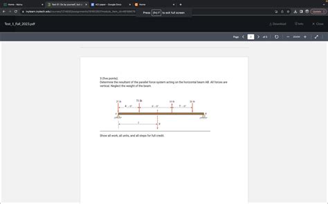Solved Determine the resultant of the parallel force system | Chegg.com