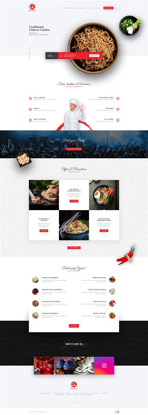 Chowking Web Design Project On Behance