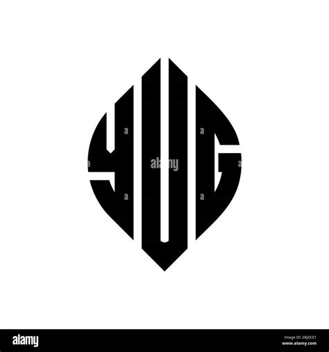 Yug Circle Letter Logo Design With Circle And Ellipse Shape Yug Ellipse Letters With