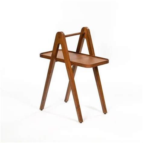 Rectangular Hasthshilpa Handcrafted Teakwood Triangular Table At Rs
