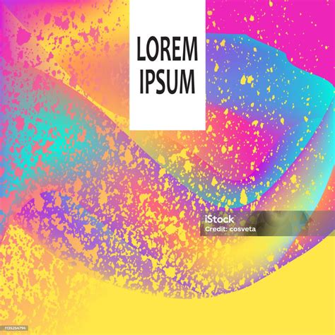 네온 유체 페인트 튄 예술적 템플릿 디자인입니다 노란 분홍색 배경 벡터에서 다채로운 잉크 폭발 텍스처 스플래시 스티커 전단지