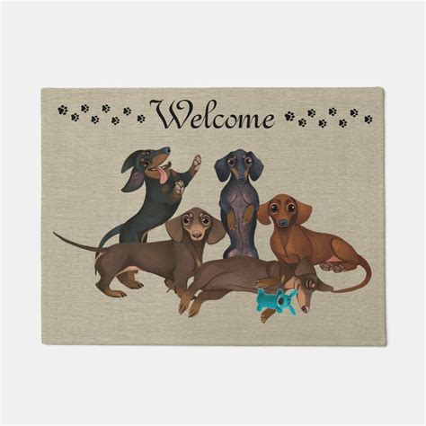 Dachshund Door Mat Welcome Mat New Home Decor Zazzle