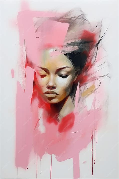 Premium Photo Colorful Abstract Woman Face Portrait Art And Illustrations Collection