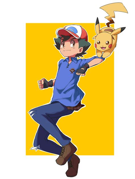 Safebooru 1boy 32890 Artist Alternate Color Ash Ketchum Bangs
