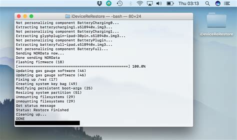 How To Restore Your Device To IOS X With IDeviceReRestore