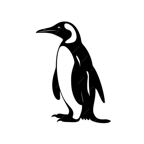Vector Silhouette Of A Linux Premium Ai Generated Vector
