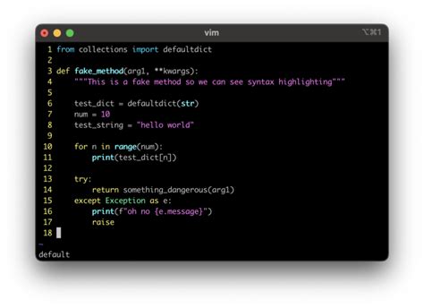 Every Built In Vim Color Scheme With Screenshots Justin Joyce
