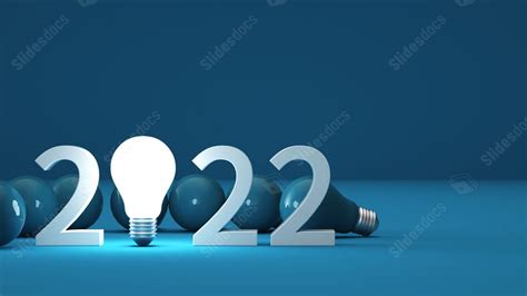 무료 파란색 콘크리트 배경 가로 배너 3d 그림을 배경으로 축제 색상의 하트 모양의 풍선이 터지는 새해 인사말 Ppt 배경 Slidesdocs