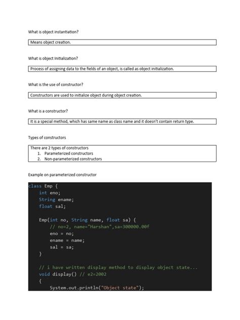remaining oop s concepts pdf constructor object oriented