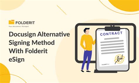 docusign alternative signing method with folderit esign document