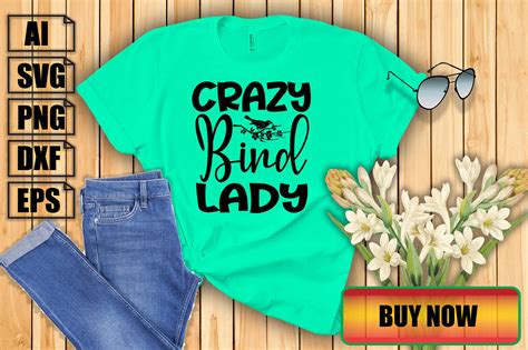 crazy bird lady graphic by designpanda · creative fabrica