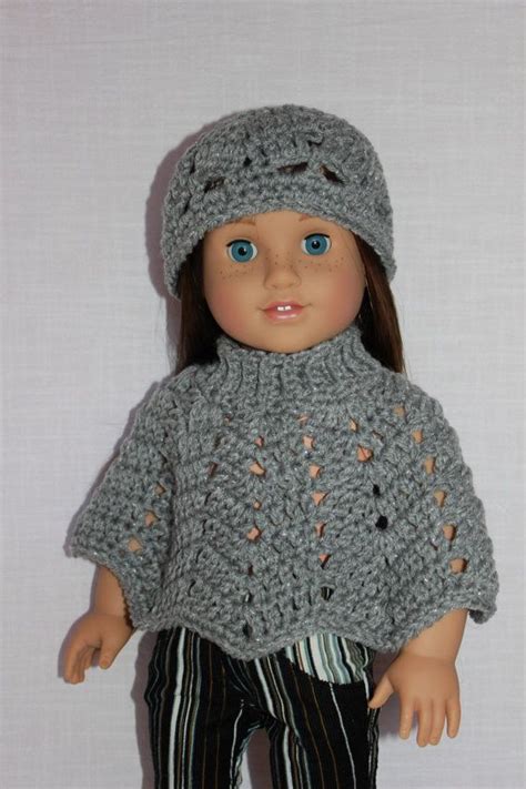 2 Piece Set 18 Inch Doll Clothes Doll Grey Sparkle Crochet Etsy 18 Inch Doll Clothes Doll