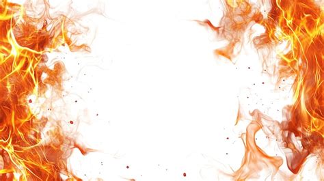 Fire Frame Realistic Premium Ai Generated Image
