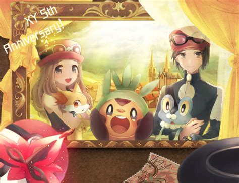 Nasakixoc Calem Pokemon Chespin Fennekin Froakie Serena Pokemon Creatures Company