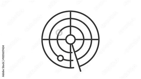 Animated Radar Icon Tracking Objects Line Animation Radar Map Animated Radar Icon Tracking Objects Line Animation Radar Map