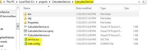C Cannot Resolve Error In Vanilla Iis Hosted Wcf Example The Type