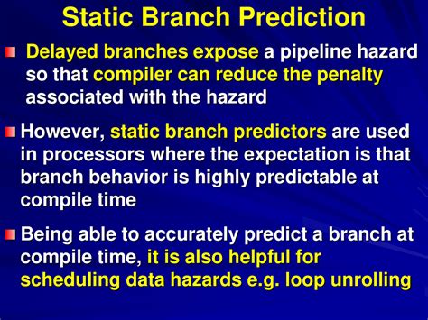 Static Branch Prediction Advance Computer Architecture Lecture Slides