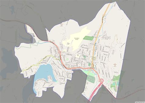 Map Of Winsted Cdp Connecticut Thong Thai Real