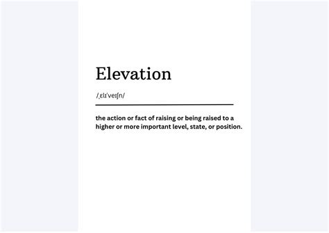 Elevate Definition Print Etsy