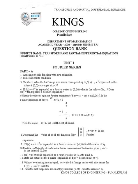 Pdf Partial Differential Question Bank Dokumentips