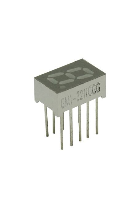 D7cc Mini Ver Display 7 Segmentos Cátodo Común Mini Color Verde