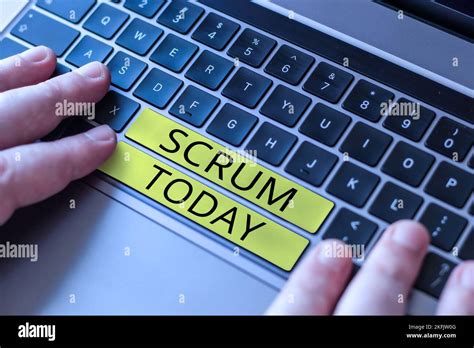 Sign Displaying Scrum Business Concept Handwriting As Distinct From