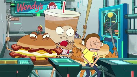 Rick And Morty Drinks Wendys Wallpaper Wallpaper Sun