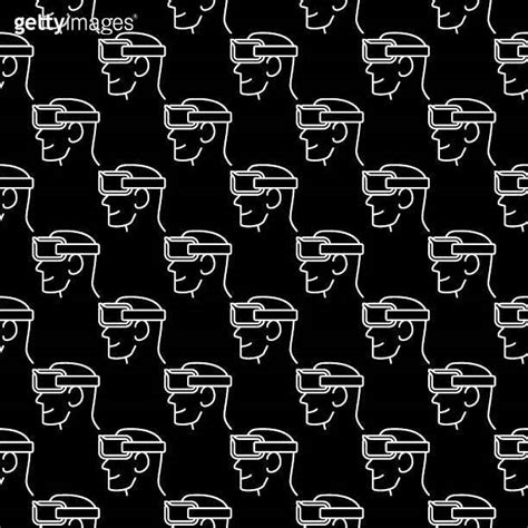 Fpv Drone Goggles Vector Concept Line Dark Seamless Pattern 1864336102 게티이미지뱅크