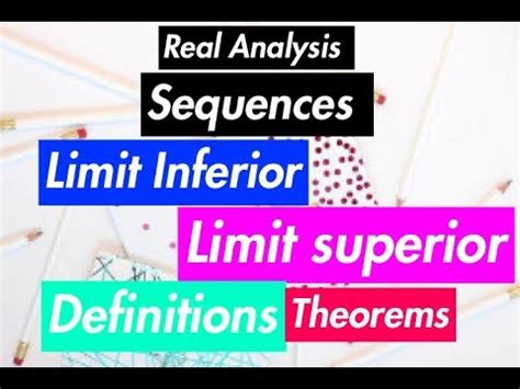 Real Analysis || Sequences || Limit Inferior And Limit Superior || Definitions, Examples ...