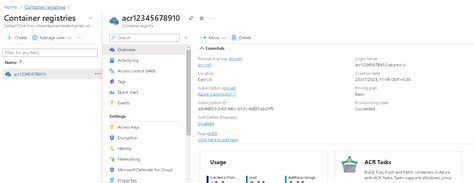 Not Able To Access Container Group Microsoft Qanda