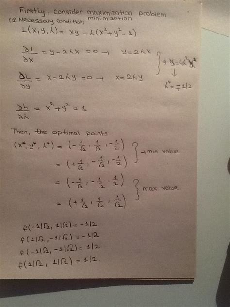 Calculus What Is The Difference Between Min And Max Constraint