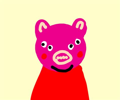 Peppa Pig From A Front View Drawception
