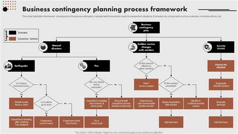 Business Contingency Planning Process Framework Ppt Example