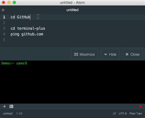 How To Add A Live Interactive Console Window To Atom Stack Overflow