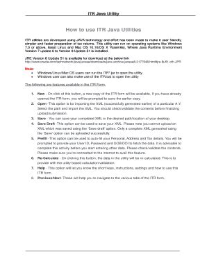 Fillable Online Incometaxindiaefiling Gov ITR Java Utility Incometaxindiaefiling Gov Fax Email