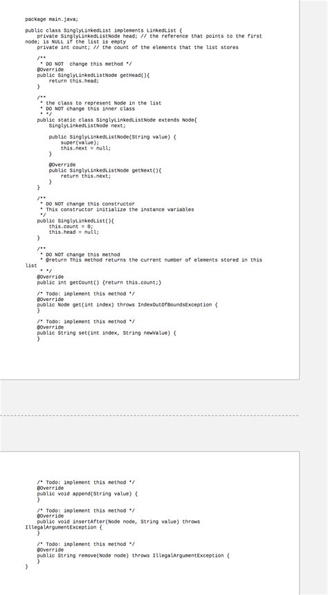 implement linked lists in this assignment you will