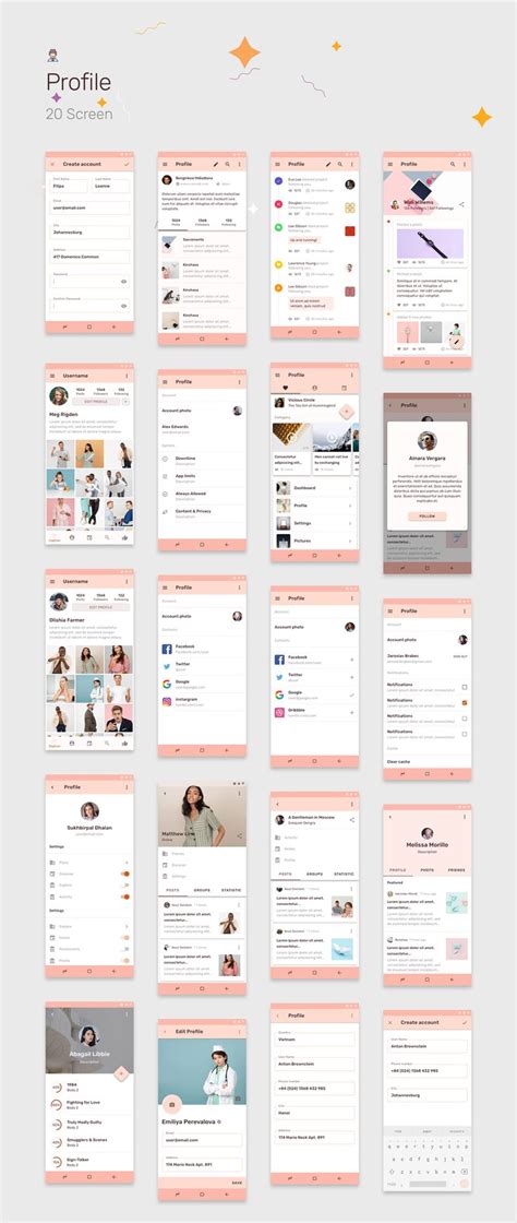 Prototype 86 Template For Mobile App Android Material Design