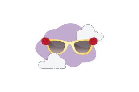 Spring Glasses Cloud Icon Graphic By Goodmantisid · Creative Fabrica
