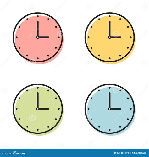 A Clock With Multiple Hands Moving At Different Speeds Representing