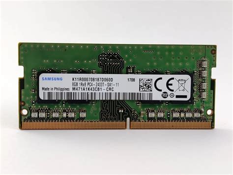 Оперативная память для ноутбука SODIMM Samsung DDR4 8Gb PC4-2400T ...