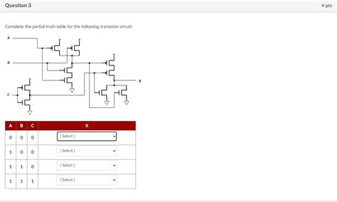Solved Complete The Partial Truth Table For The Following